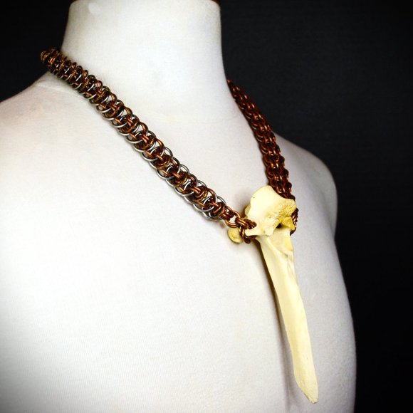 Jeckill Jewelry | Jewelry | Bambis Backbone Handmade Chainmail Necklace ...
